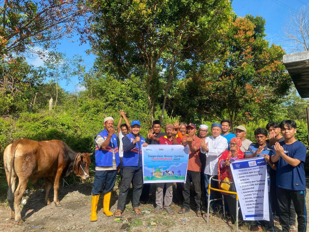 Berbagi Bahagia Iduladha, Telkom Witel Ridar Salurkan Hewan Qurban ...
